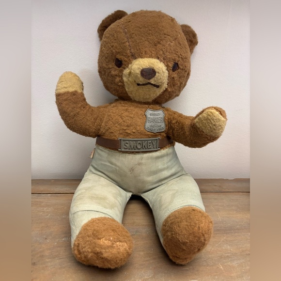 ideal | Toys | Vintage Smokey The Bear Ranger Ideal 96s Teddy Bear ...